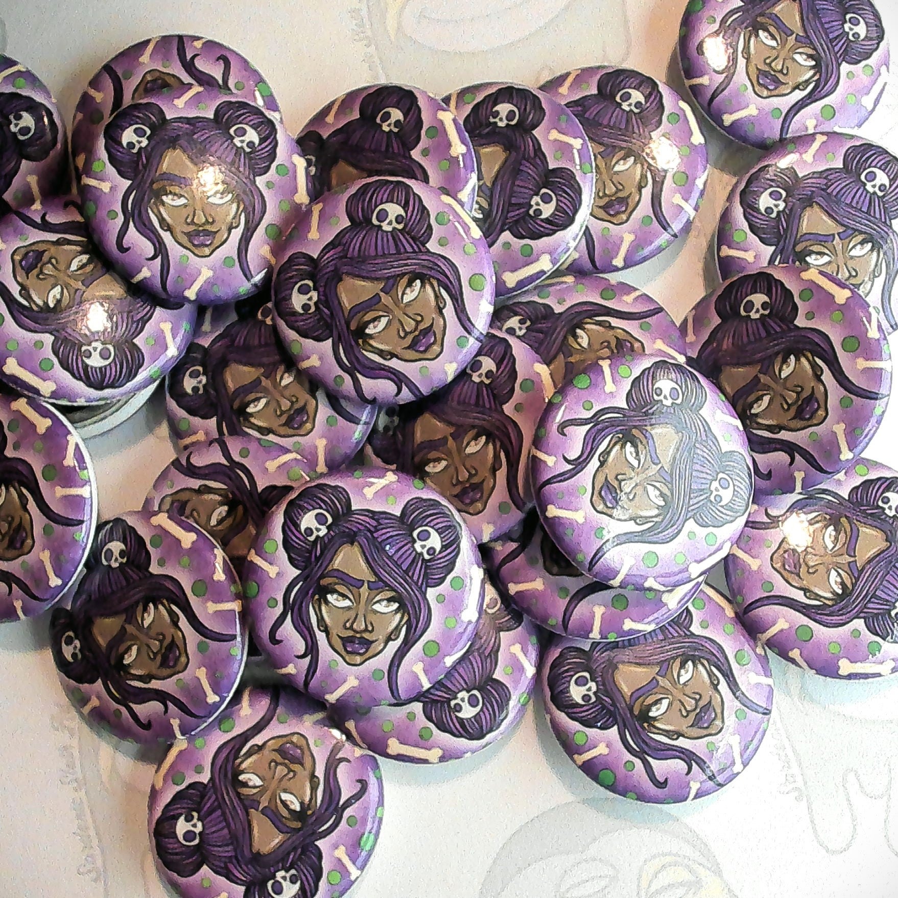 Bonez Button | Sardonic Sloth Art