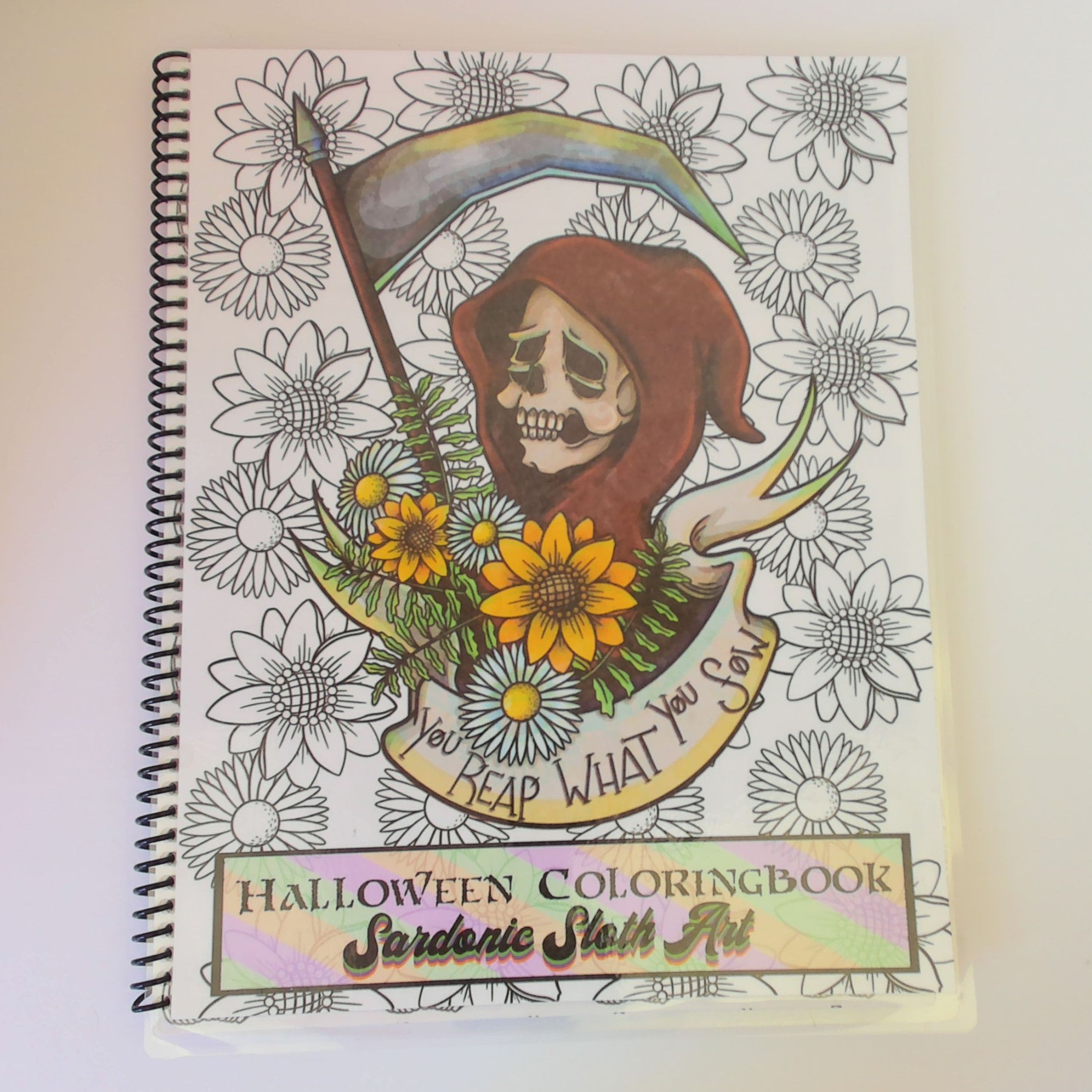 Halloween Coloringbook | Sardonic Sloth Art