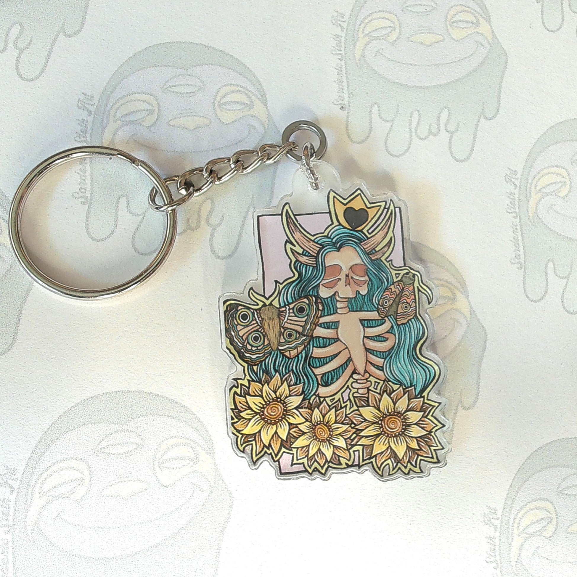 Queen Keychain | Sardonic Sloth Art
