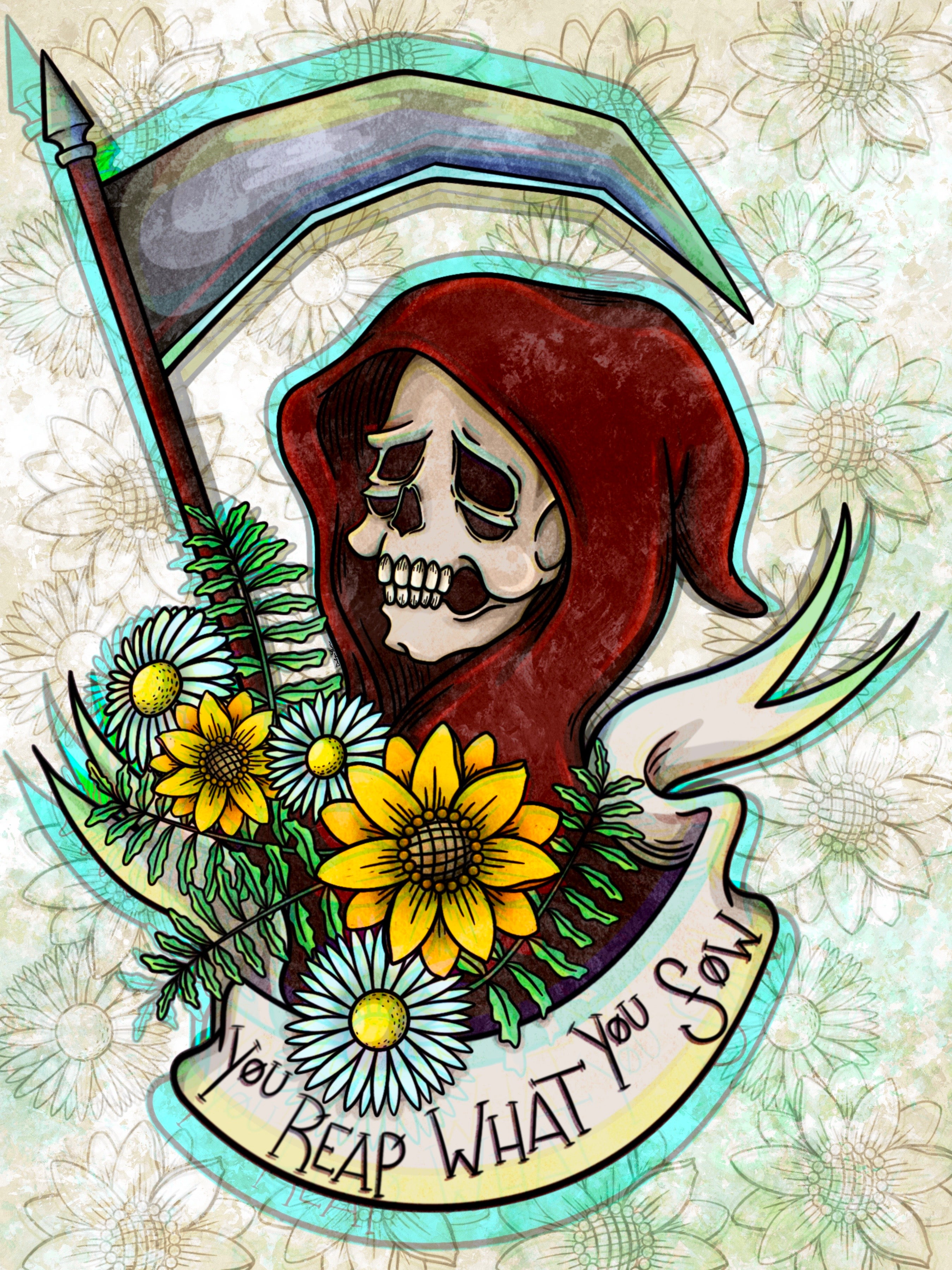 Grim Reaper | Sardonic Sloth Art